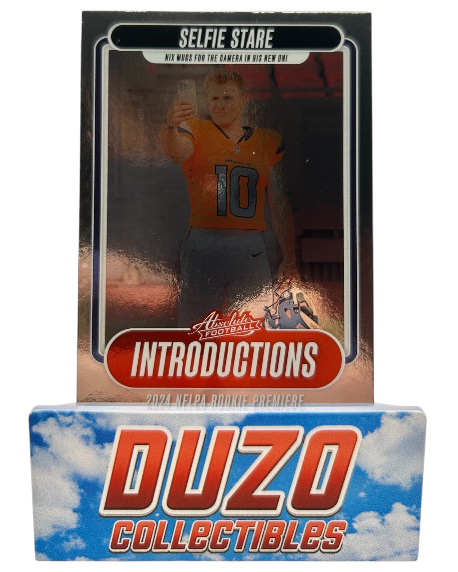 Bo Nix Introductions Selfie Stare 2024 Panini Absolute No.I-BNX – Duzo ...